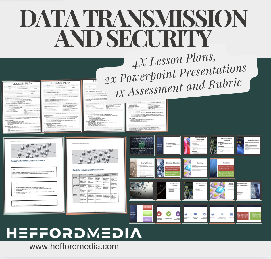 Introduction to Data Transmission and Security Lesson - Teacher Professional Development